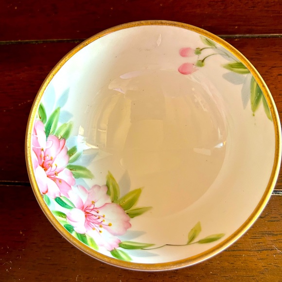 Antique | Dining | Antique Nippon Azalea Hand Painted Mayonnaise Bowl ...